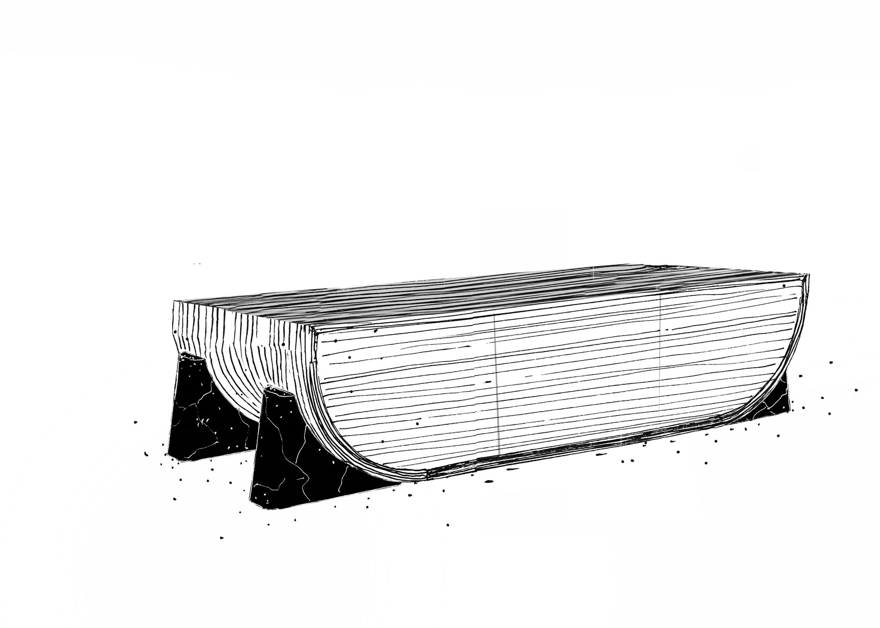 Stall — table basse, Linteloo – Anthony Guerrée