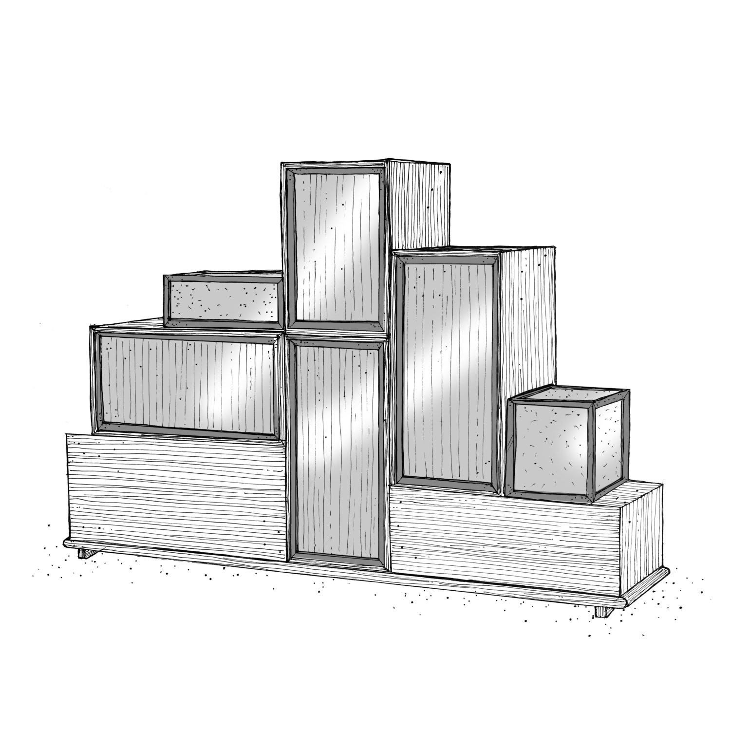 Stack — cabinet, Linteloo – Anthony Guerrée