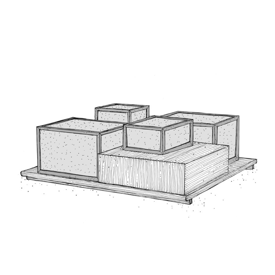 Stack — table basse, Linteloo – Anthony Guerrée